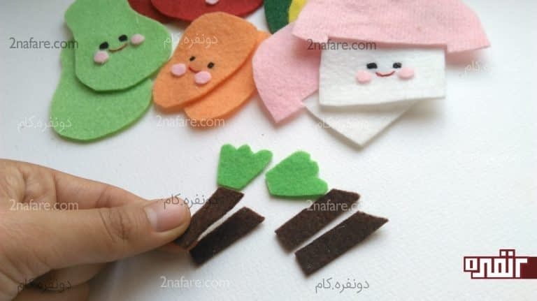 آموزش ساخت مگنت نمدی یخچال٬ مرحله به مرحله • دونفره